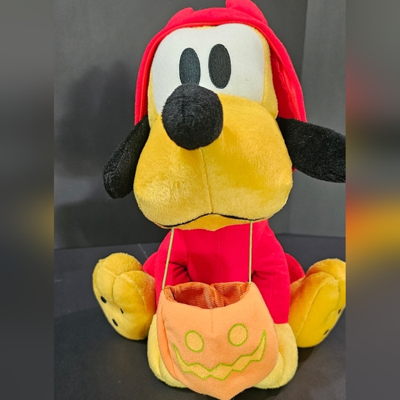 Disney | Toys | Disney 1 Pluto Devil Costume W Pumpkin Series 1 Plush ...